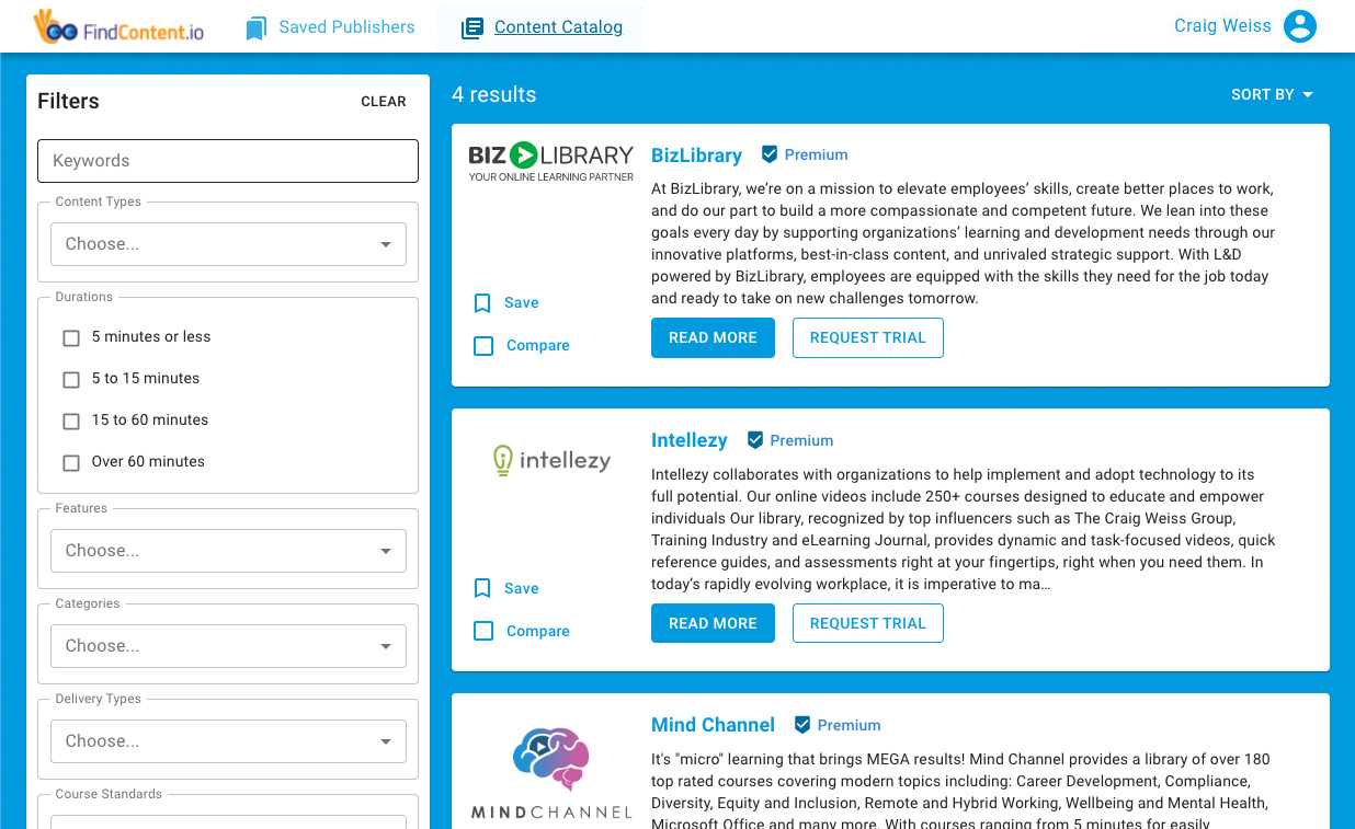 Guide to Finding Content Providers for your Learning System.